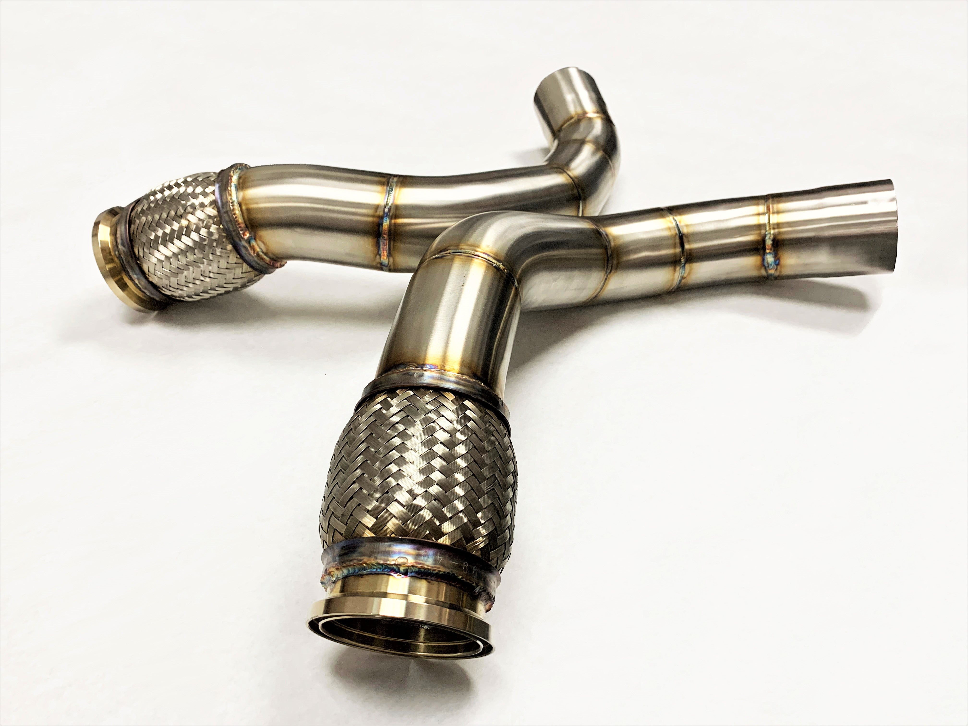 Competition Series Catless Secondary Downpipes 2018-23 M5/M8 S63M Engi ...